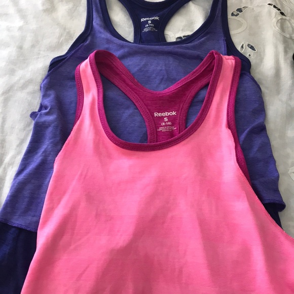 Reebok | Shirts & Tops | Reebok Girls Sports Tanks Bi Layered | Poshmark